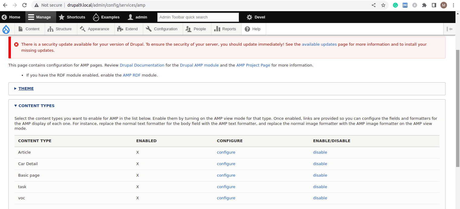 Working Procedure Of Amp Theme In Drupal 8 9 Mycode Blog