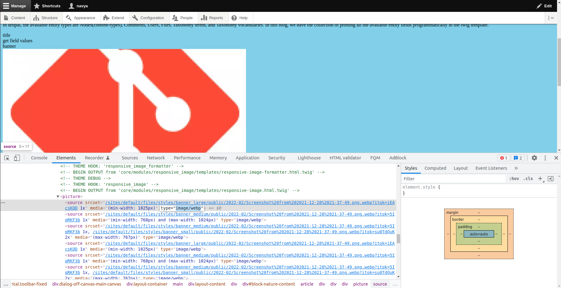 How to configure images with WebP module in Drupal 8 | mycode.blog